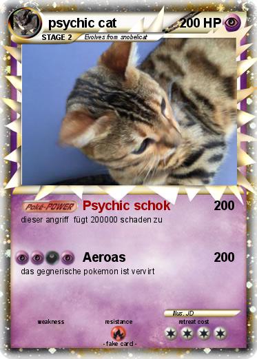 Pokémon psychic cat 10 10 - Psychic schok - My Pokemon Card