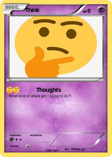 Pokémon Think 32 32 - Thoughts - My Pokemon Card