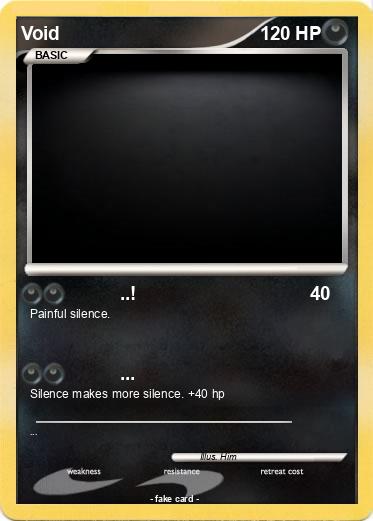 Pokémon Void 256 256 - ..! - My Pokemon Card