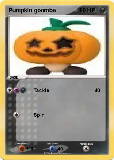 Pokémon Pumpkin goomba - Tackle - My Pokemon Card
