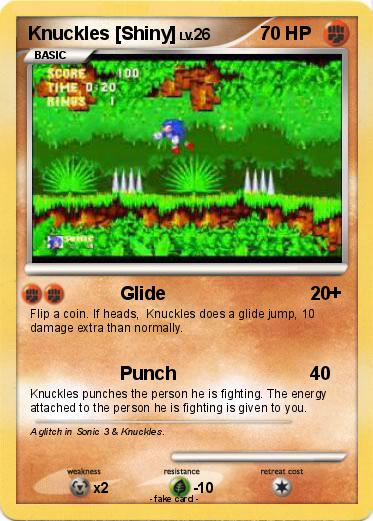 Pokémon Knuckles Shiny 1 1 - Glide - My Pokemon Card