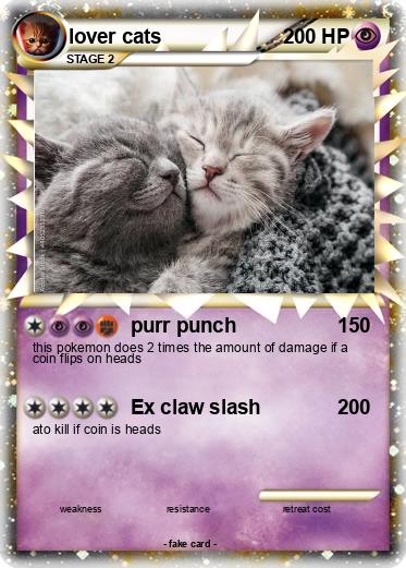 Pokémon lover cats - purr punch - My Pokemon Card
