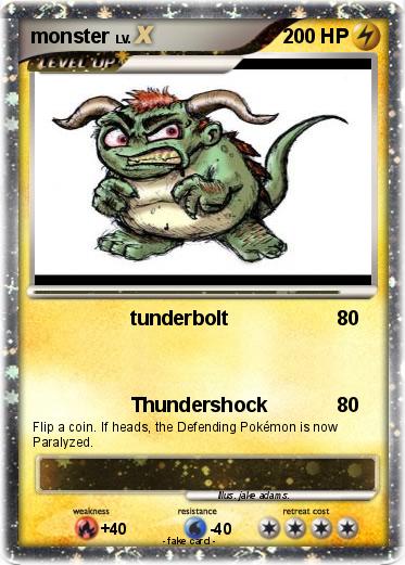 Pokémon monster 551 551 - tunderbolt - My Pokemon Card