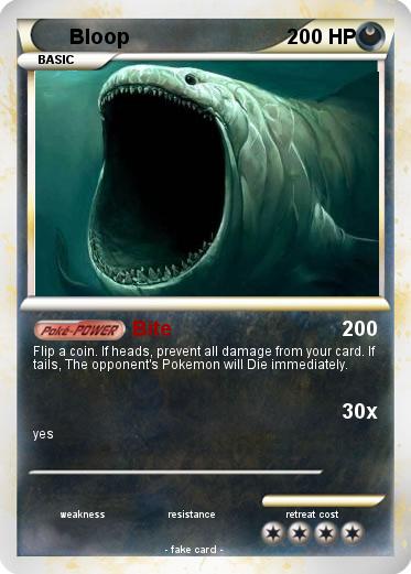 Pokémon Bloop 23 23 - Bite - My Pokemon Card