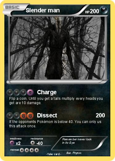 Pokémon Slender man 986 986 - Charge - My Pokemon Card