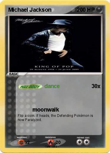 Pokémon Michael Jackson 1512 1512 - dance - My Pokemon Card