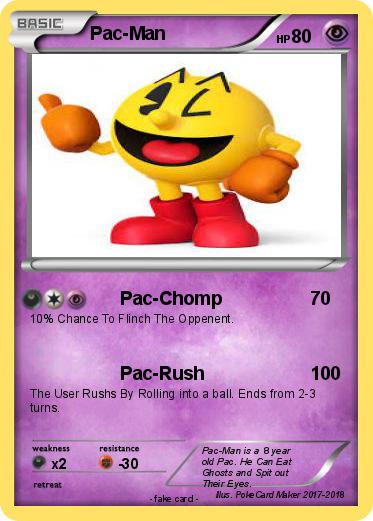 Pokémon Pac Man 708 708 - Pac-Chomp - My Pokemon Card