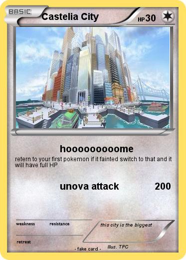Pokémon Castelia City - hooooooooome - My Pokemon Card