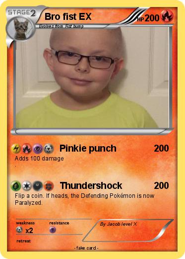 Pokémon Bro fist EX - Pinkie punch - My Pokemon Card
