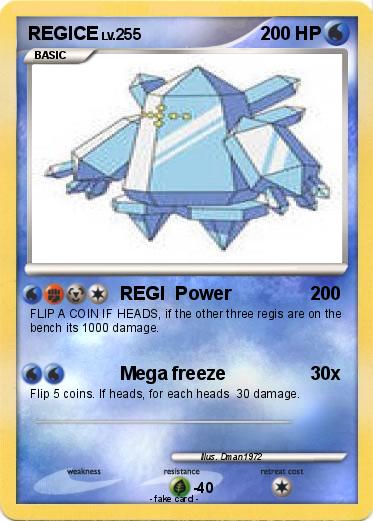 Pokémon REGICE 312 312 - REGI Power - My Pokemon Card