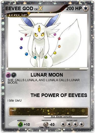 Pokémon EEVEE GOD - LUNAR MOON - My Pokemon Card