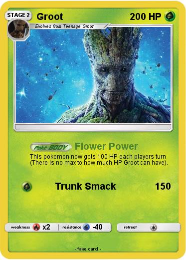 Pokémon Groot 144 144 - Flower Power - My Pokemon Card