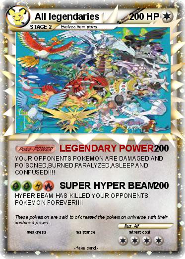 All Legendary Pokemon Cards