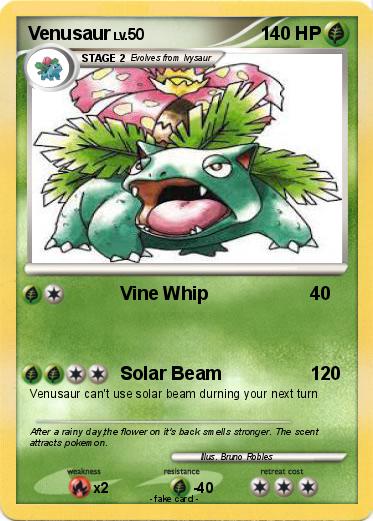 Pokémon Venusaur 466 466 - Vine Whip - My Pokemon Card