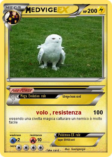 Pokémon EDVIGE - volo , resistenza - My Pokemon Card