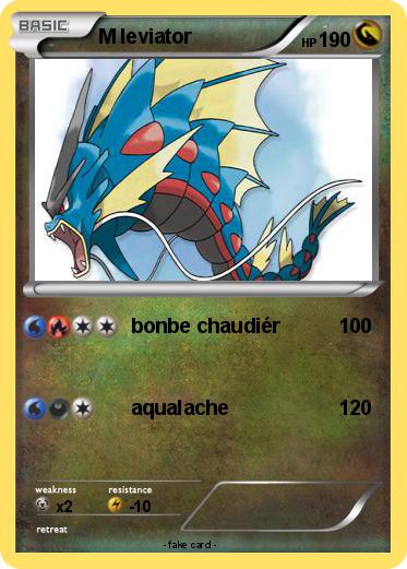 Pokémon M leviator 17 17 - bonbe chaudiér - My Pokemon Card