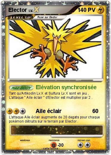 Pokémon Elector 166 166 - Elévation synchronisée - Ma carte Pokémon