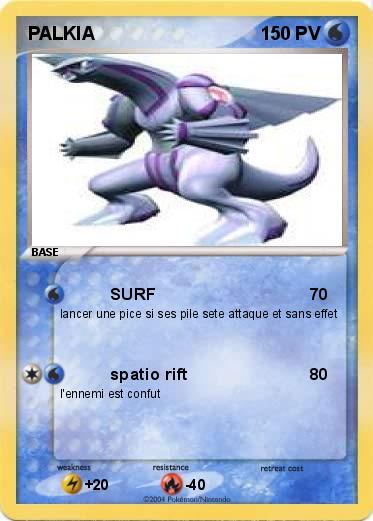 Pokémon PALKIA 825 825 - SURF - Ma carte Pokémon