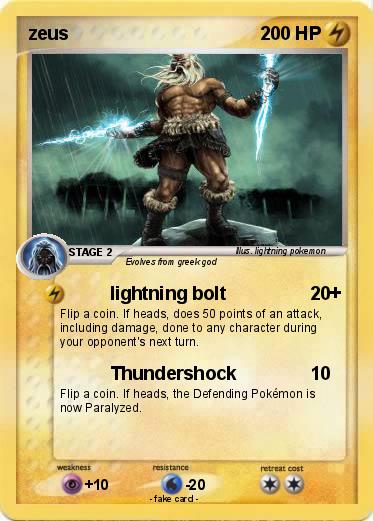 Pokémon zeus 1497 1497 - lightning bolt - My Pokemon Card