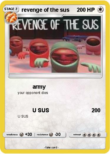 Pokémon revenge of the sus - army - My Pokemon Card