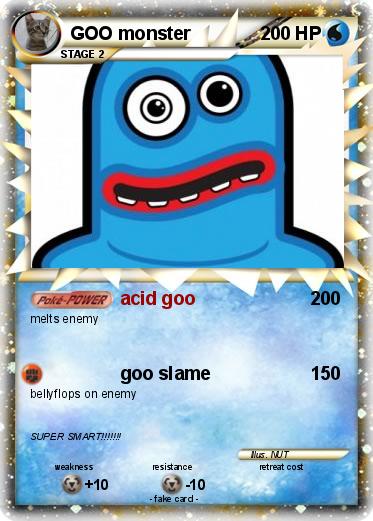 Pokémon GOO monster 1 1 - acid goo - My Pokemon Card