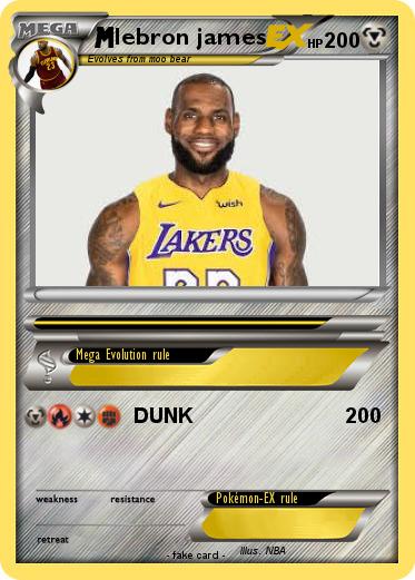 Pokémon lebron james 617 617 - DUNK - My Pokemon Card