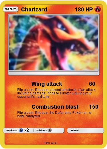 Pokémon Charizard 9257 9257 - Wing attack - My Pokemon Card