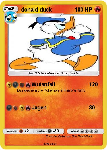 Pokémon donald duck 267 267 - Wutanfall - My Pokemon Card