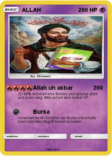 Pokémon ALLAH 49 49 - Allah uh akbar - My Pokemon Card