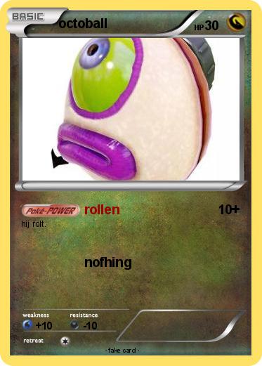 Pokémon octoball - rollen - My Pokemon Card