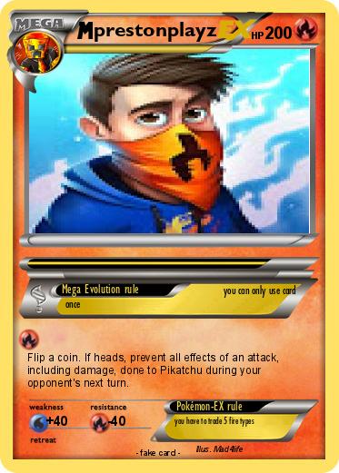 Pokémon prestonplayz 59 59 - Thundershock - My Pokemon Card