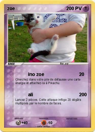 Pokémon zoe 267 267 - ino zoe - Ma carte Pokémon