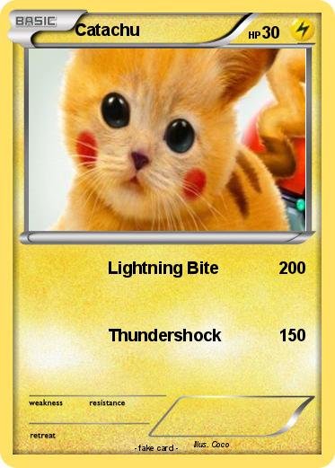 Pokémon Catachu 52 52 - Lightning Bite - My Pokemon Card