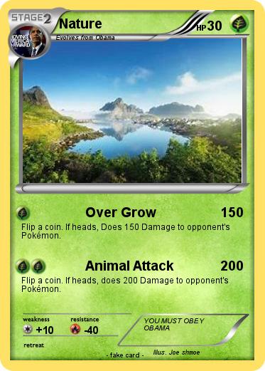 Pokémon Nature 167 167 - Over Grow - My Pokemon Card