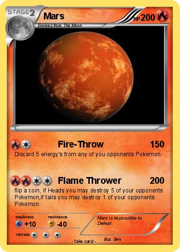 Pokémon Mars 131 131 - Fire-Throw - My Pokemon Card