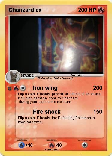 Pokémon Charizard ex 721 721 - Iron wing - My Pokemon Card