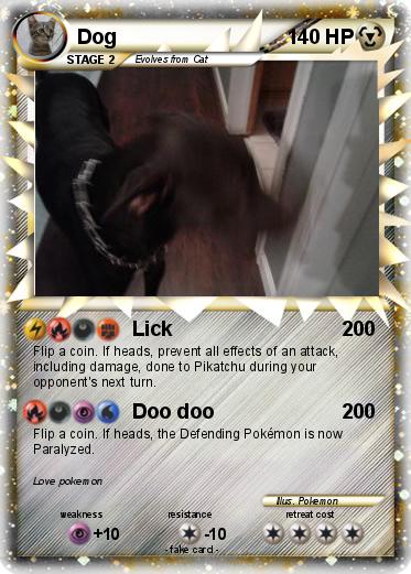 Pokémon Dog 1389 1389 - Lick - My Pokemon Card