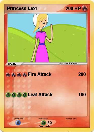 Pokémon Princess Lexi - Fire Attack - My Pokemon Card