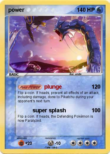 Pokémon power 855 855 - plunge - My Pokemon Card