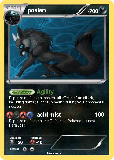 Pokémon posien - Agility - My Pokemon Card
