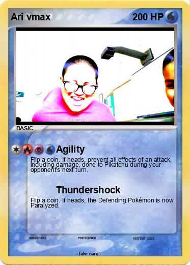Pokémon Ari vmax - Agility - My Pokemon Card