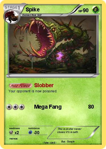 Pokémon Spike 539 539 - Slobber - My Pokemon Card
