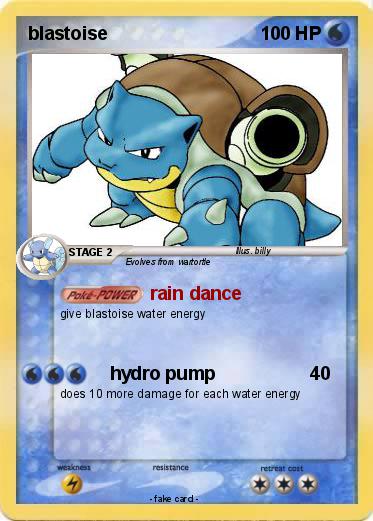 Pokémon blastoise 993 993 - rain dance - My Pokemon Card