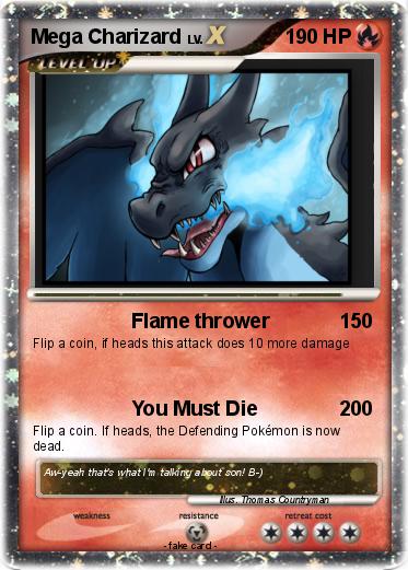 Pokémon Mega Charizard 881 881 - Flame thrower - My Pokemon Card