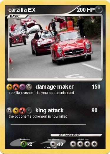 Pokémon carzilla EX - damage maker - My Pokemon Card