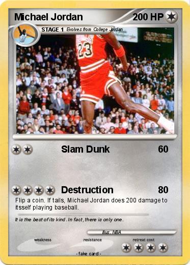 Pokémon Michael Jordan 21 21 - Slam Dunk - My Pokemon Card
