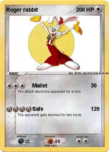 Pokémon Roger rabbit 9 9 - Mallet - My Pokemon Card