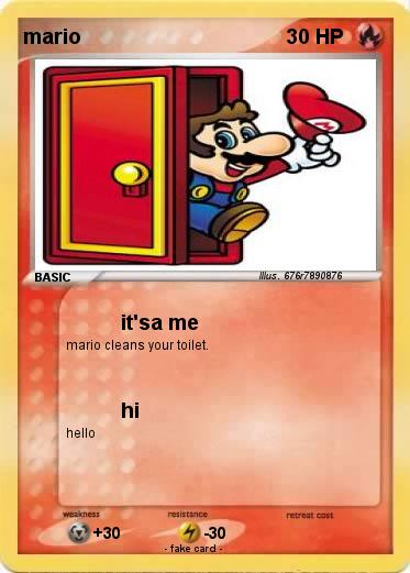 Pokémon mario 14673 14673 - it'sa me - My Pokemon Card