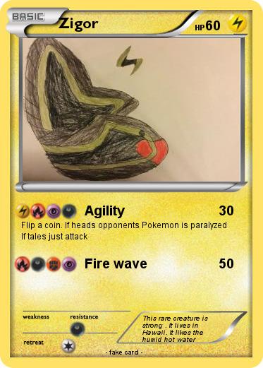 Pokémon Zigor - Agility - My Pokemon Card