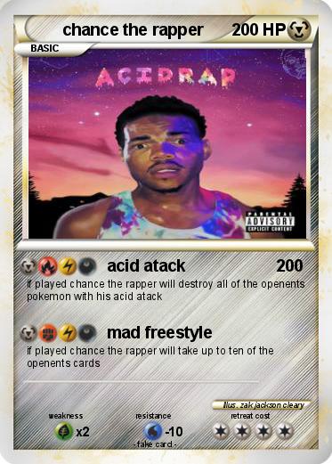Pokémon chance the rapper - acid atack - My Pokemon Card